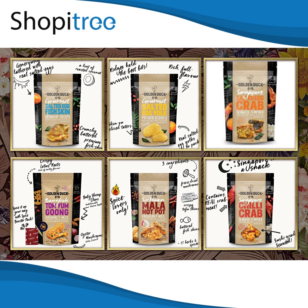[Halal] Golden Duck Salted Egg Fish Skin/Salted Egg Yolk Potato Chips ...