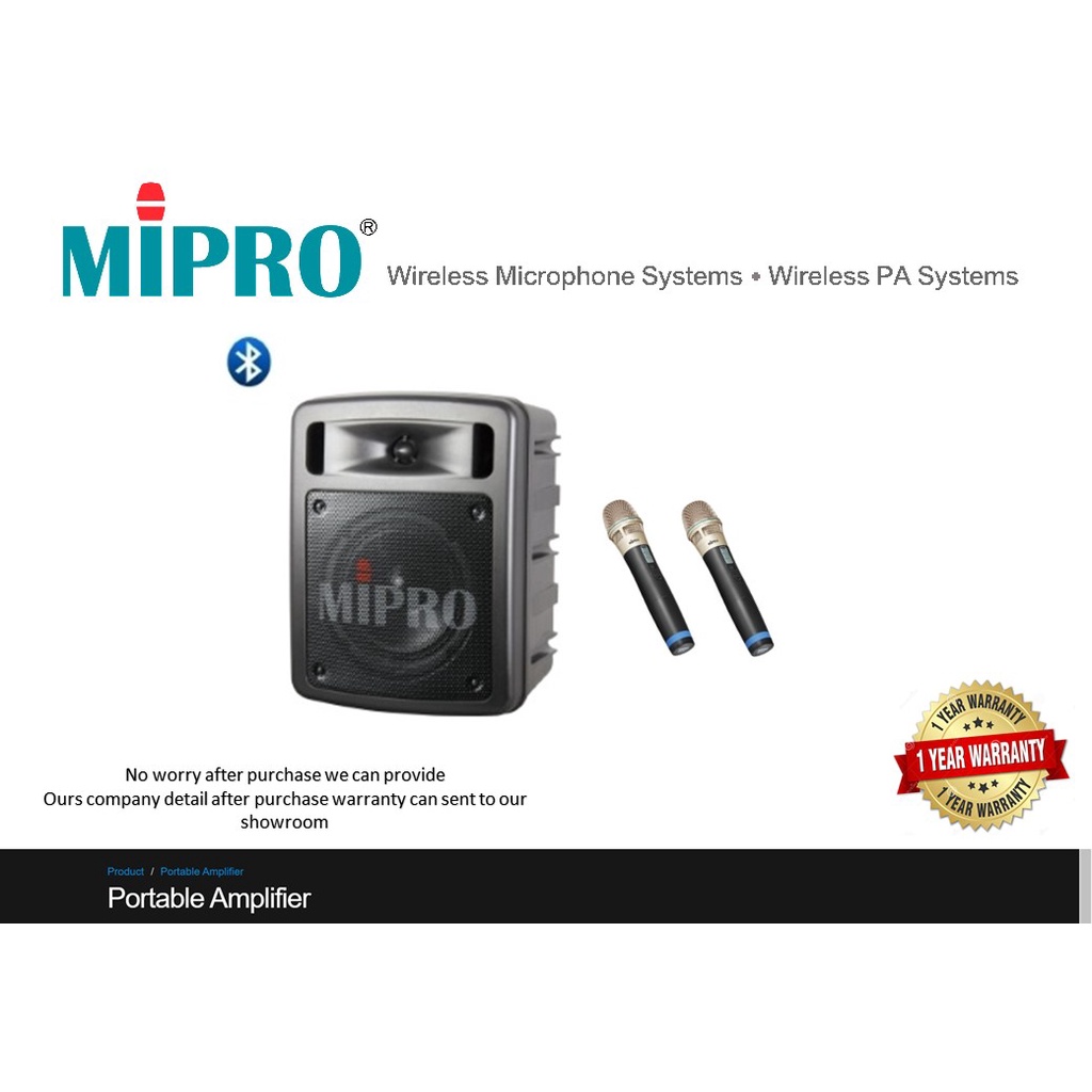 Mipro MA-505 portable pa speaker systems (Powerful) | Shopee Malaysia