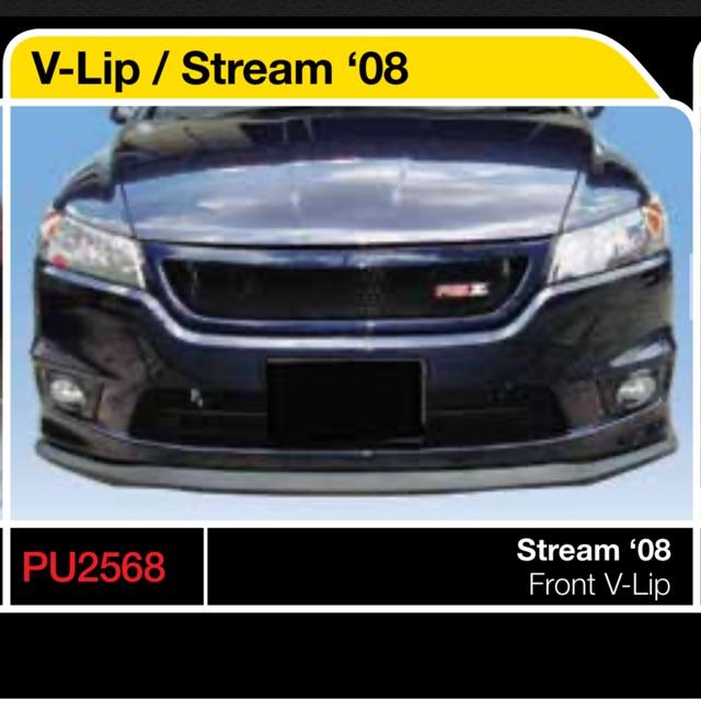 Honda stream 2008 2009 2010 front rear v lip diffuser skirt rear roof ...