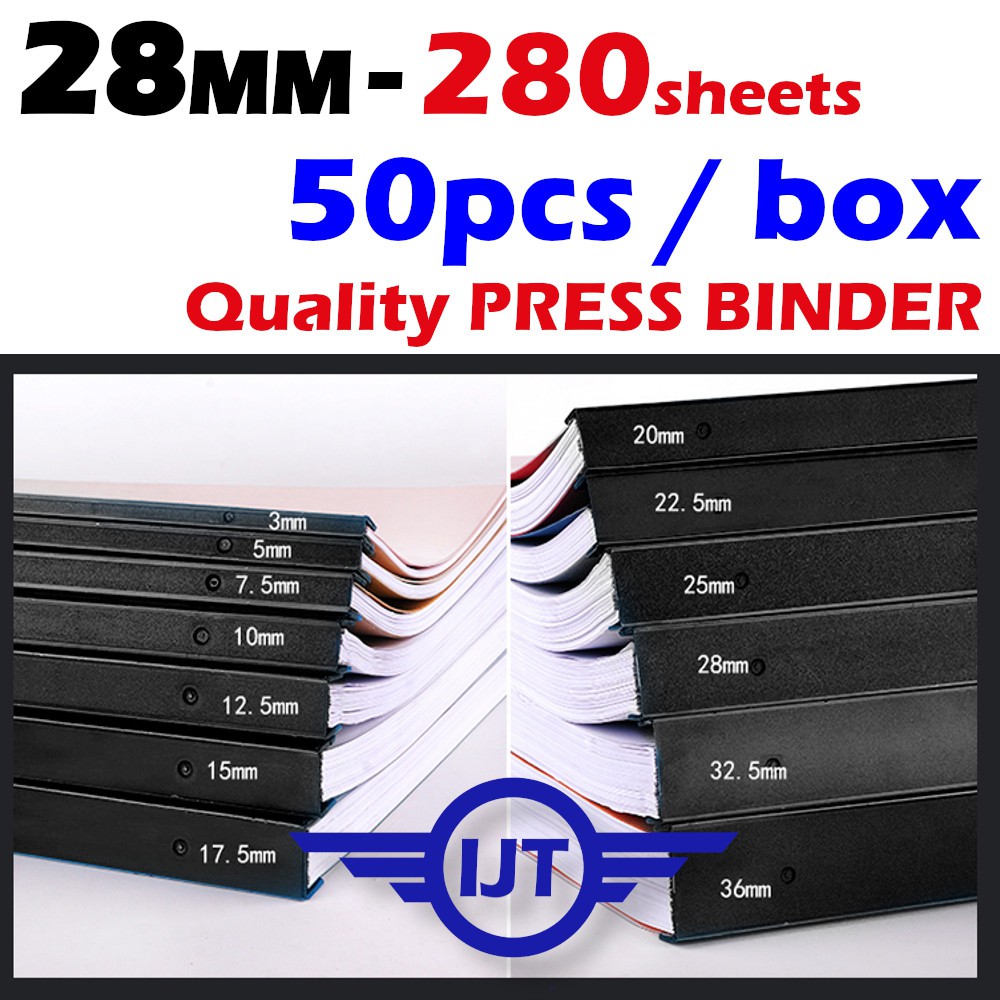 28MM Press Binder / Binding Strip / Lock Binder / Press Binding Comb ...
