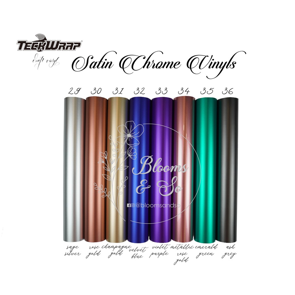 Teckwrap Satin Chrome Sticker Vinyl (12x12") | Shopee Malaysia