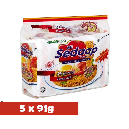 MI SEDAAP [5pcs] (Original / Soup Soto / Singapore Laksa / Korean Spicy ...