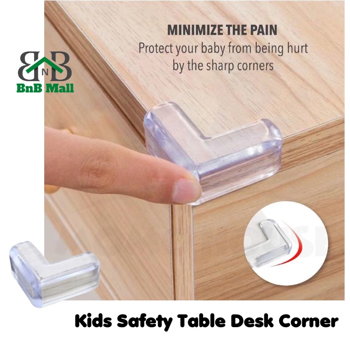 4pcs Transparent Table Edge Corner Protector Silicone Rubber Anti ...