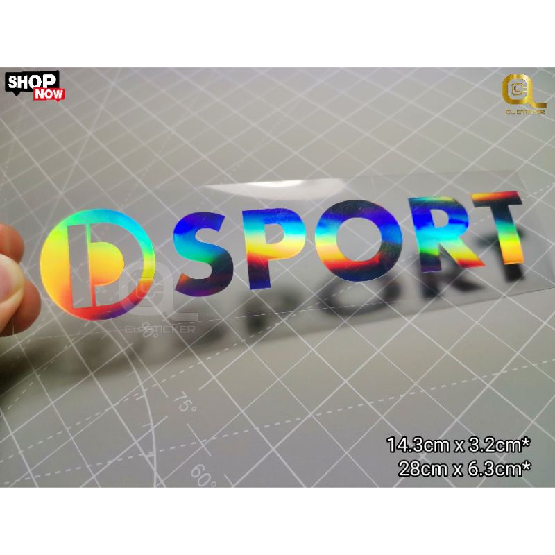Daihatsu D Sport Logo Vinyl Sticker | Shopee Malaysia