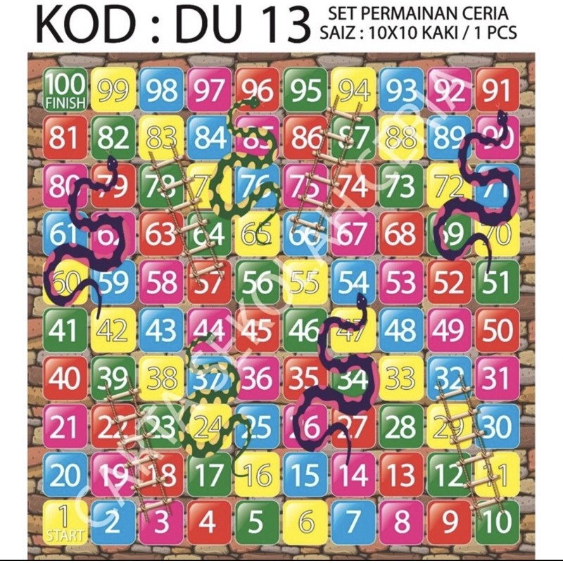 DAM ULAR GERGASI 10x10 KAKI | Shopee Malaysia