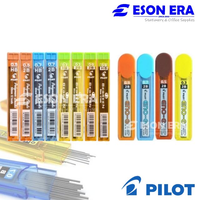 Pilot Polymer Lead / Pilot Eno-G Lead HB / 2B / 3B / 4B Point 0.3mm / 0 ...