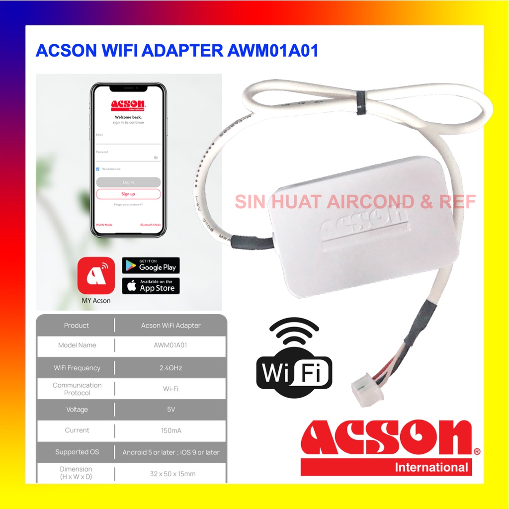 (READY STOCK) ACSON/DAIKIN WIFI ADAPTER AWM01A01 (R50084155346) NETWORK ...
