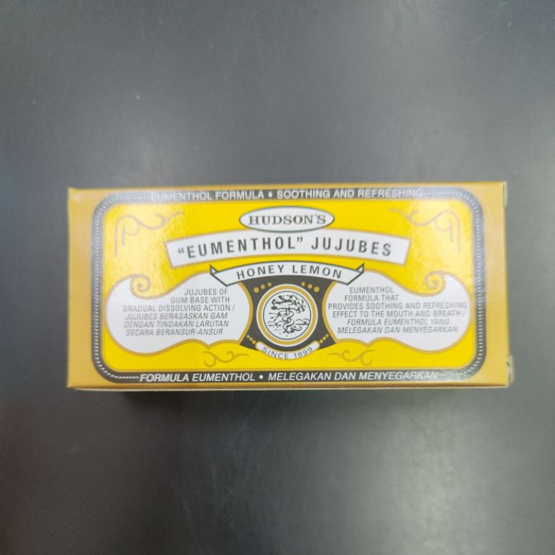 [SORE THROAT REMEDY] HUDSON'S EUMENTHOL JUJUBES (CLASSIC / HONEY LEMON ...