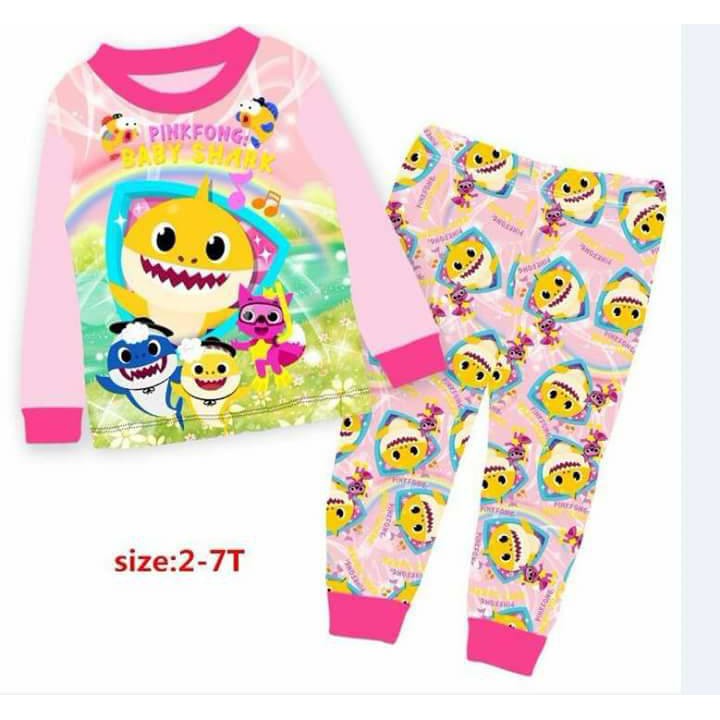Baby Shark Pyjamas CM231 (2-7yrs old) | Shopee Malaysia
