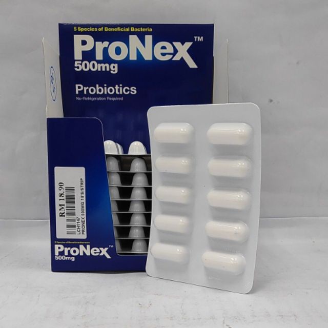 PRONEX PROBIOTICS 500mg strip 10s (EXP 3/2026) | Shopee Malaysia