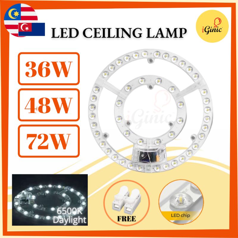 [1 Year Warranty] 💡 Magnetic LED Modular 36W/48W/72W Ceiling Lamp ...