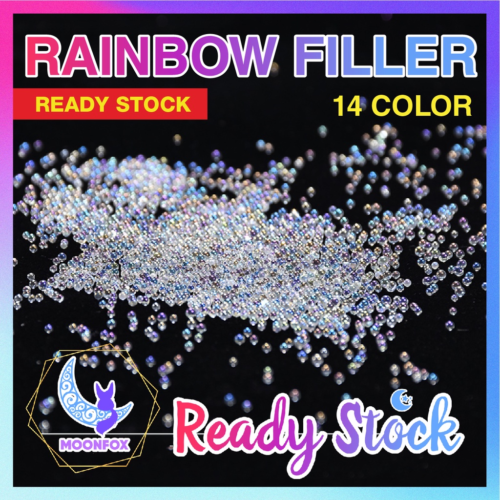 15g 🌈 Rainbow Water Bubble Filler for Resin Craft Sand Wishes Bottle ...