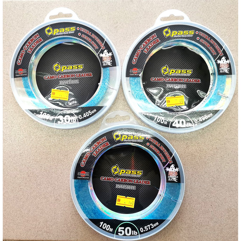 (READY STOK) OPASS CAMO CARBON LEADER INVISIBLE TALI HANTU | Shopee ...