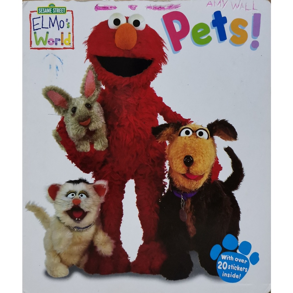 Sesame Street Elmo's World: Pets! Boardbook [Preloved/Secondhand ...