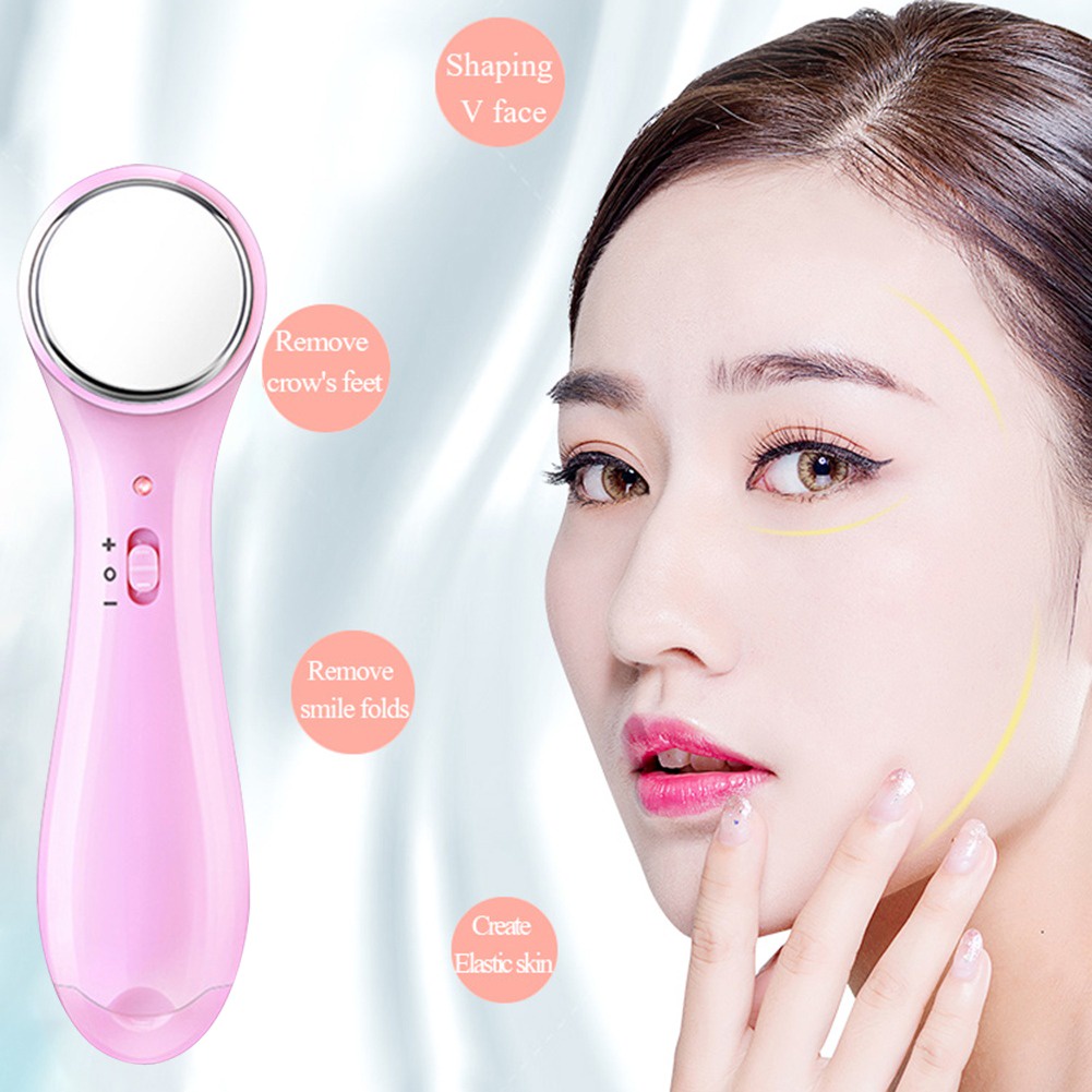Ultrasonic Ion Face Lift Facial Beauty Device Skin Care Facial Massager ...