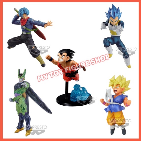 Bandai Banpresto Dragon Ball GxMateria Fes BWFC Cell Vegeta Goku Trunks Super Saiyan Goku Action ...