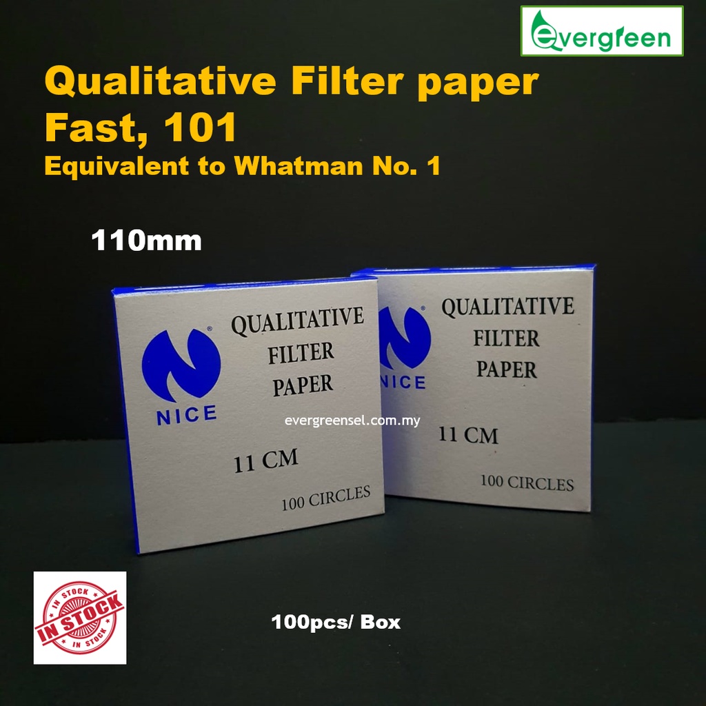 Qualitative Filter Paper 101 (FAST) Diameter size from 70mm - 180mm ...