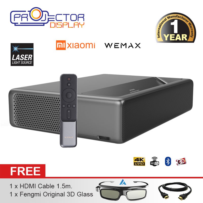 (Ready Stock) Xiaomi Wemax One Pro 7000 Lumens Full HD 4K Ultra Short ...