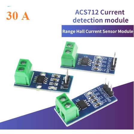 Current SENSOR ACS712 ACS712ELC-30A 30A Ampere Current Module Detector ...
