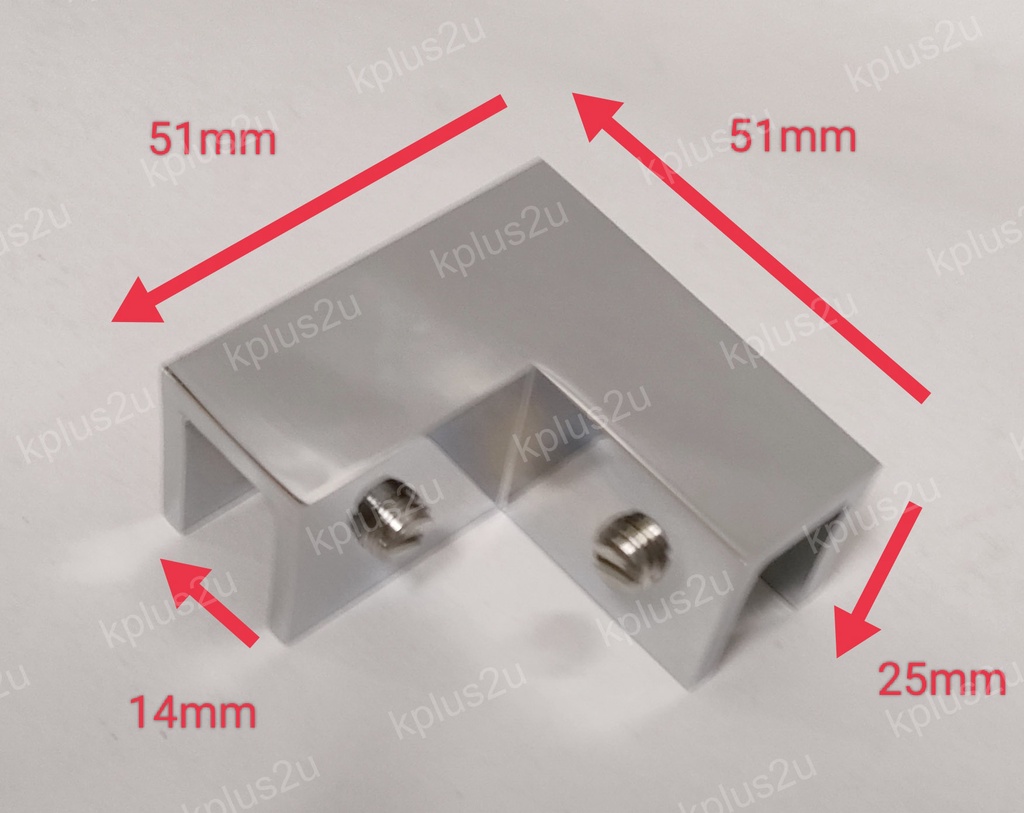 L Shape Glass Bracket Brass L Glass Holder Glass Connector L Shape 90 ...