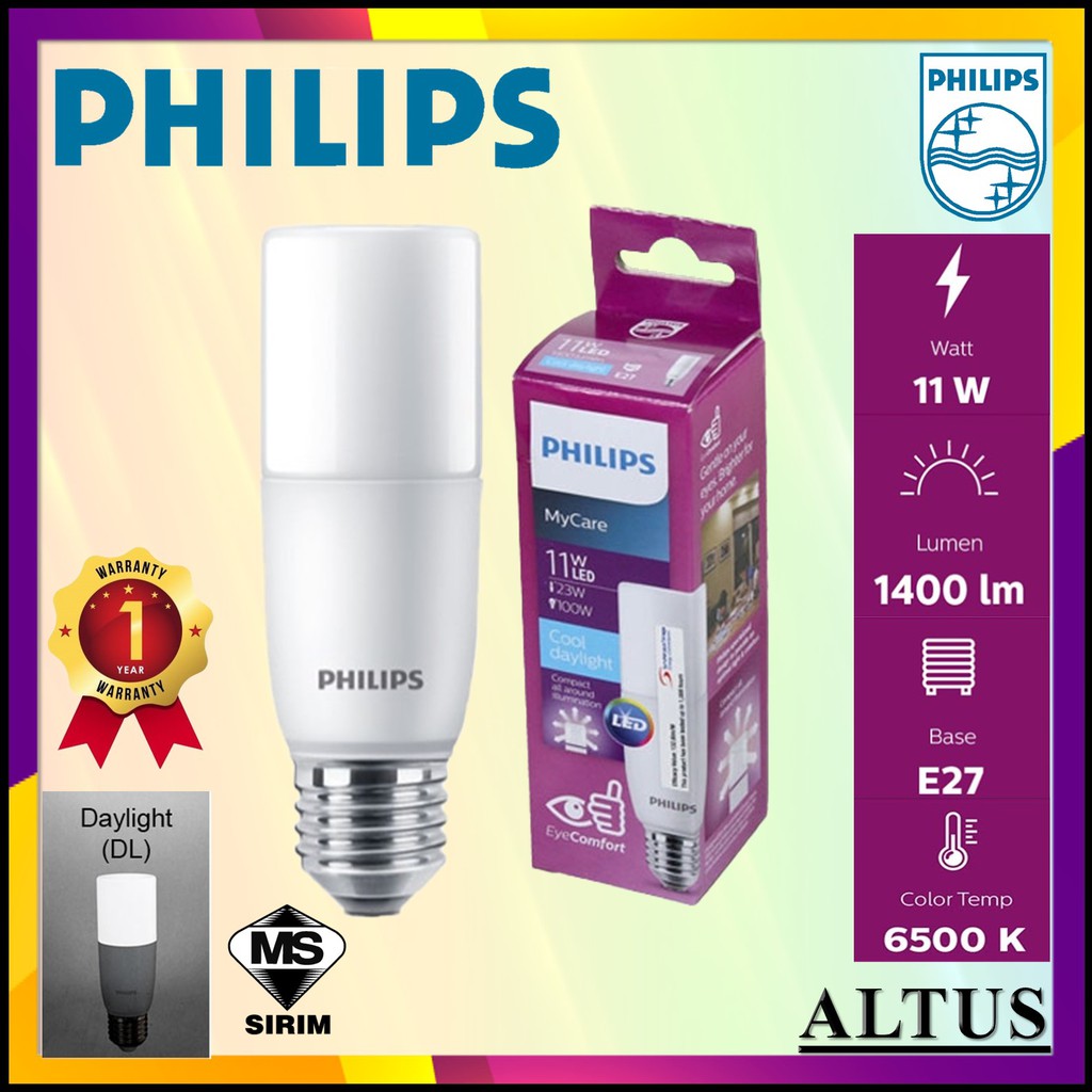 PHILIPS LED STICK BULB [5.5W/11W] [E14/E27] STICK BULB | Shopee Malaysia