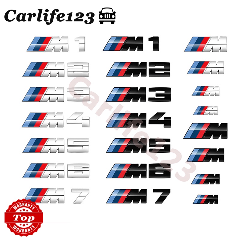 BMW M Sports Logo Emblem Badge Car Rear Tail Body Side Sticker For 3 5 ...