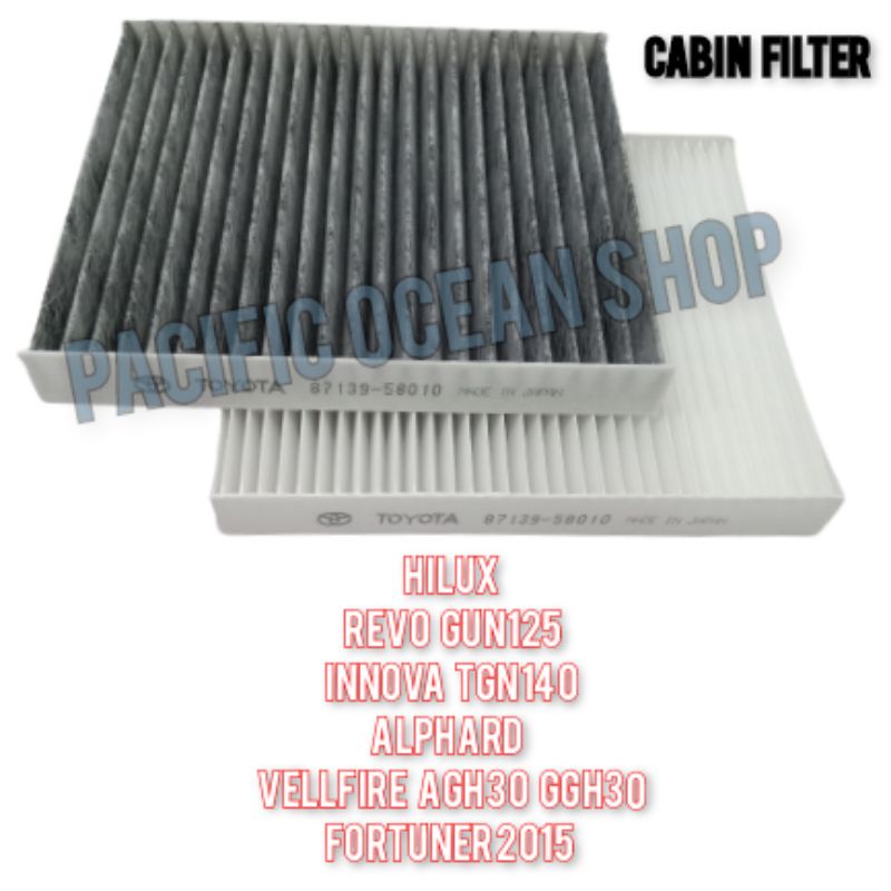 CABIN AIR COND FILTER TOYOTA HILUX REVO GUN125 INNOVA TGN140 VELLFIRE ...