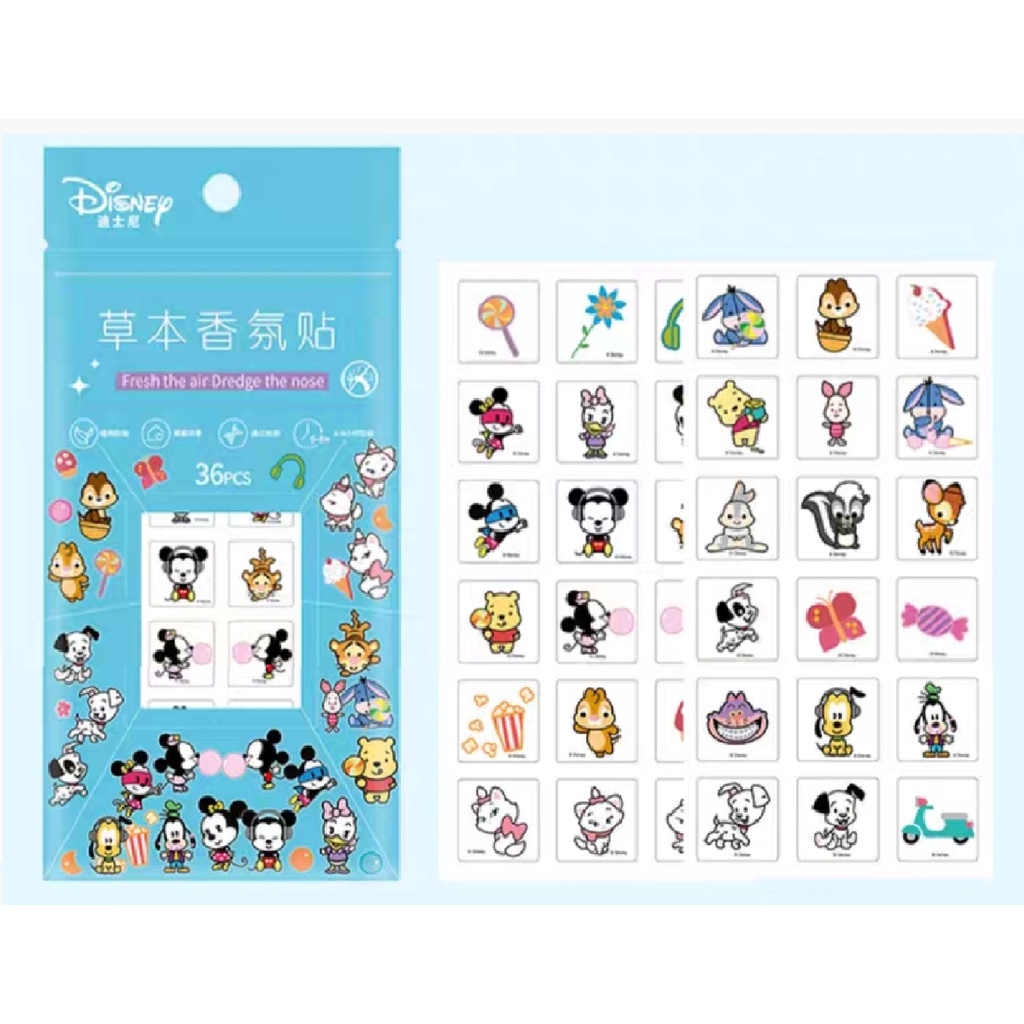 36pcs Mosquito Repellent Patch Sticker Disney Princess / Toy Story ...