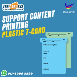 [RM3.50/pc] Plastic T-Card/ T-Card System Record/ PVC T-Card ...
