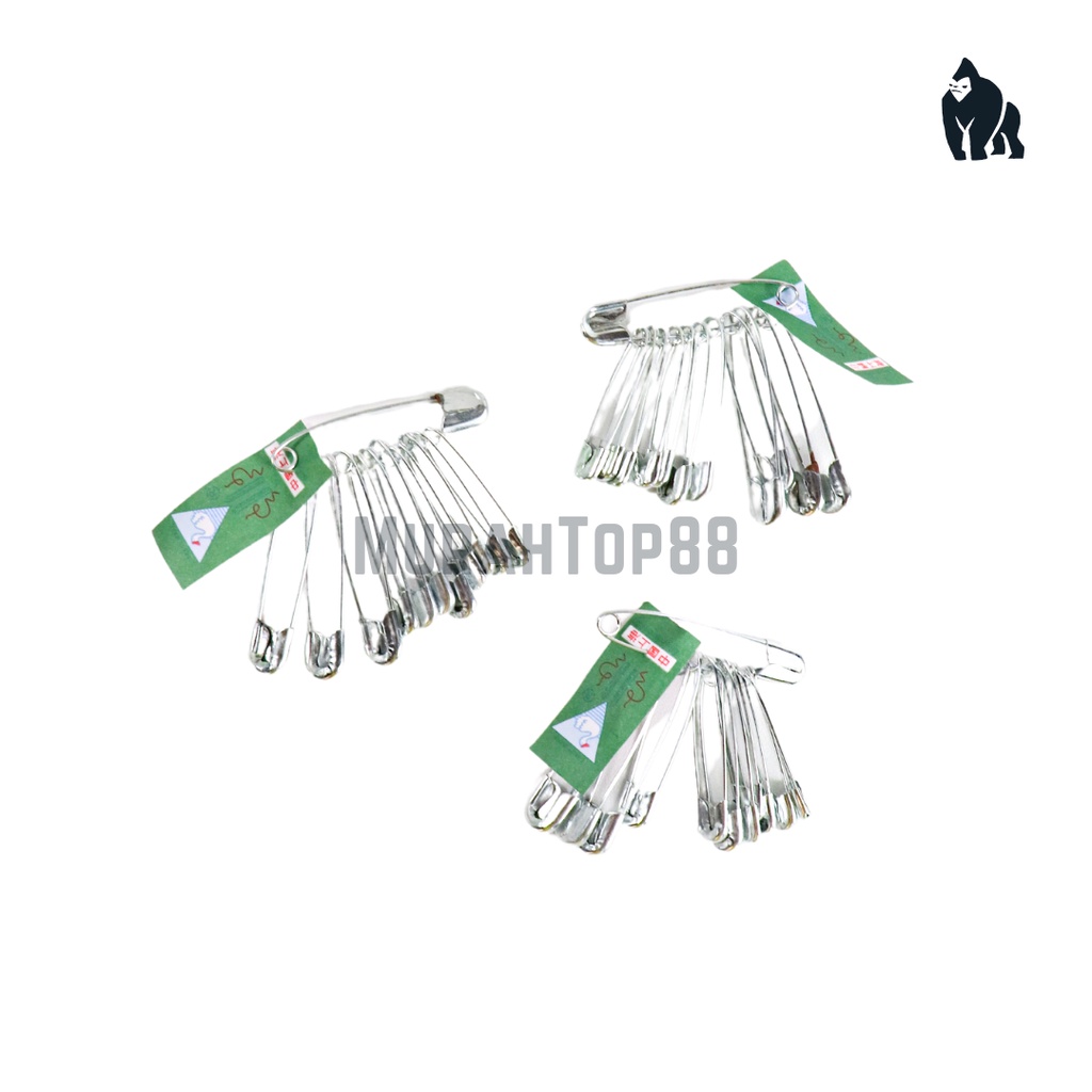 Original Stainless Swan Safety Pin / Hijab Safety Pin [PER RENTENG ...
