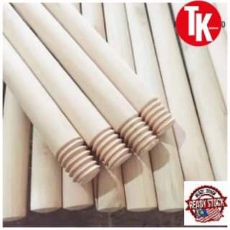 4' Hulu Penyapu / Batang Kayu Penyapu/ Wooden Broom Stick | Shopee Malaysia