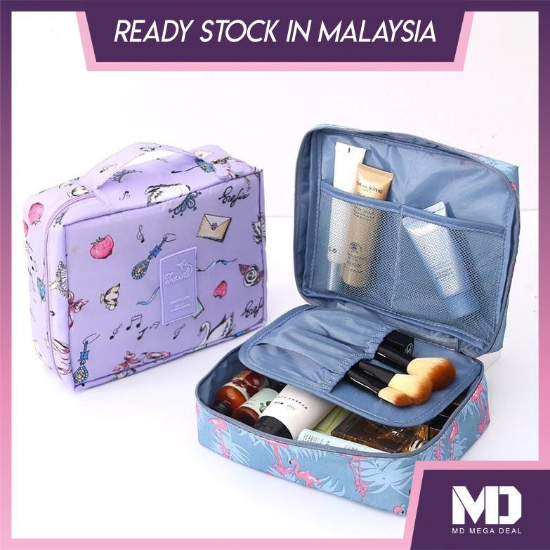 《Mega Deal》New Korean Multifunction Ladies Square Toiletries Cosmetic ...