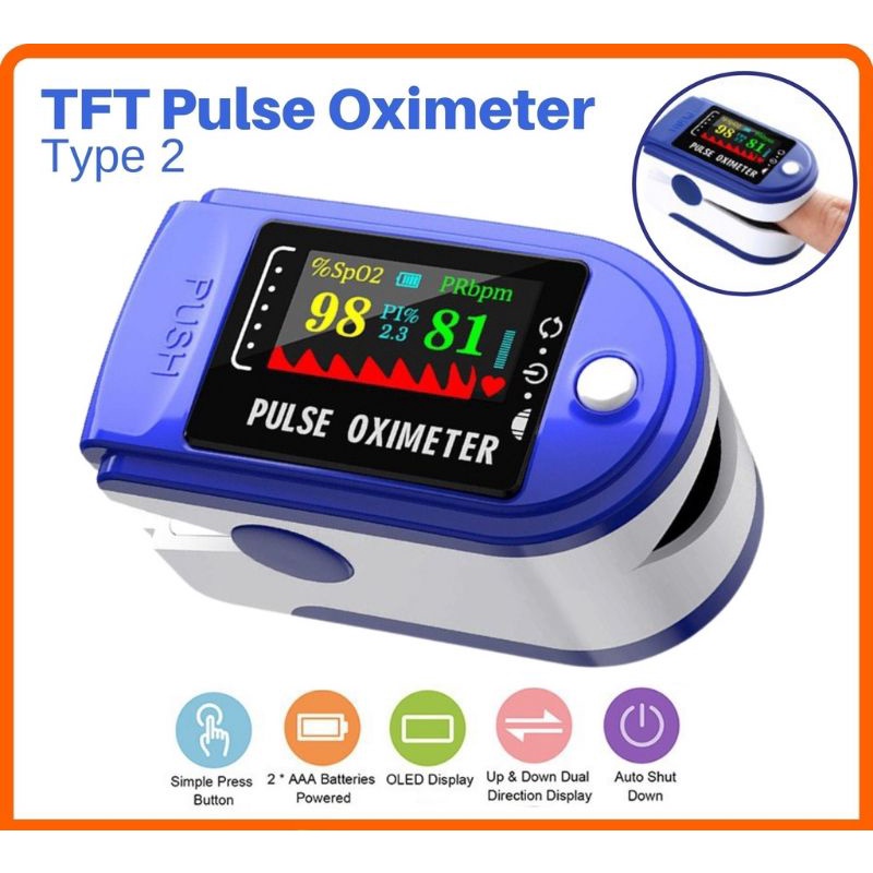 🔥READY STOCK🔥Digital Pulse Oximeter OLED at Heart Rate Blood Oxygen ...