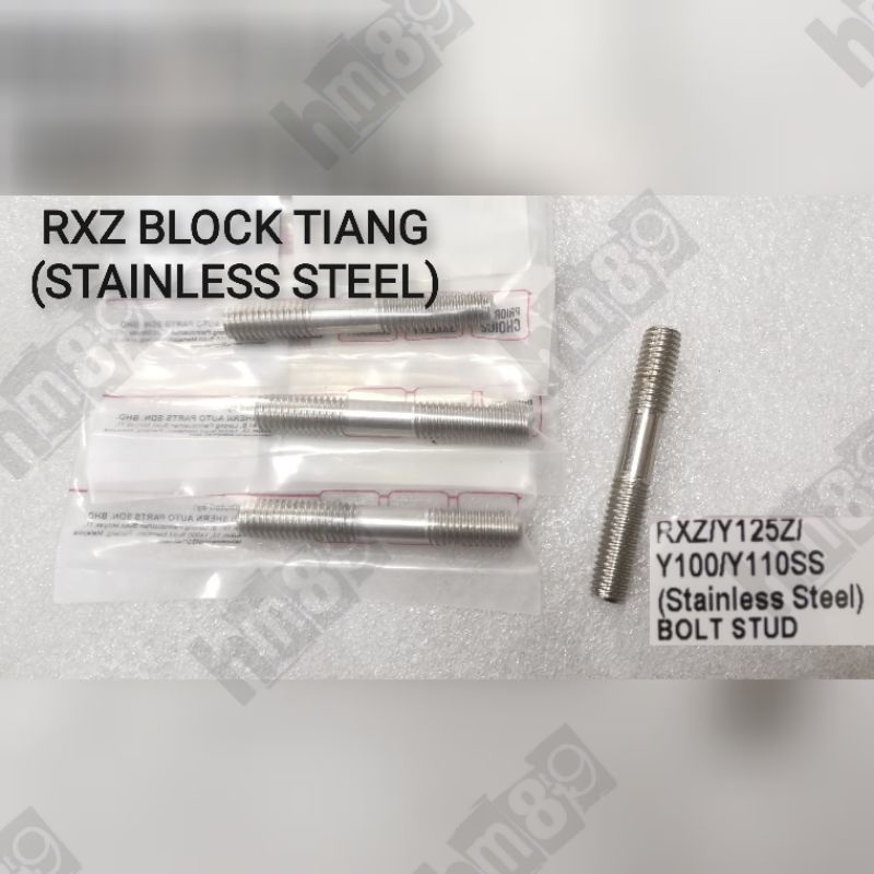 RXZ TIANG BLOCK STUD BLOCK (STAINLESS STEEL) SIZE STANDARD | Shopee ...