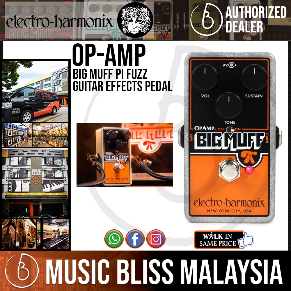 Electro Harmonix Op-amp Big Muff Pi Fuzz Guitar Effects Pedal (Electro ...