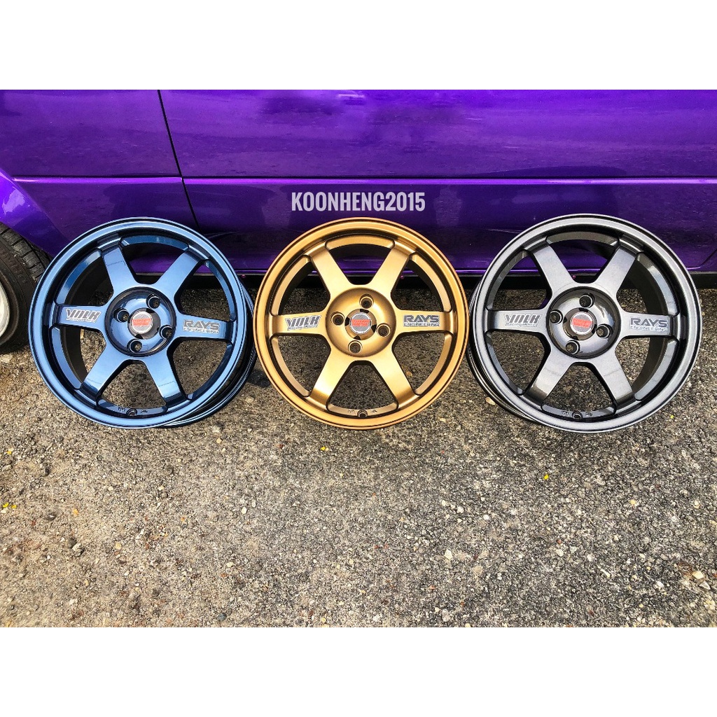 AUTO OPTIONS Wheels Thailand TE37 Sport Rim Set 16x7J - READY STOCK ...