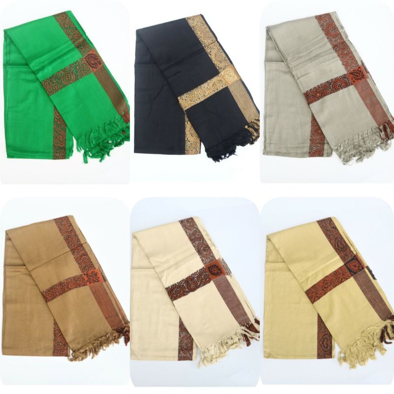 Rida Rida Ridak kashmiri pure shawls scarves selendang 5 warna | Shopee ...