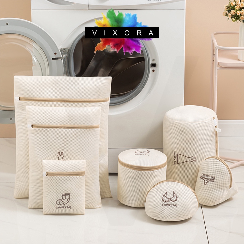 Thick Fine Mesh Laundry Bag Washing Bag Set household Washing Machine ...