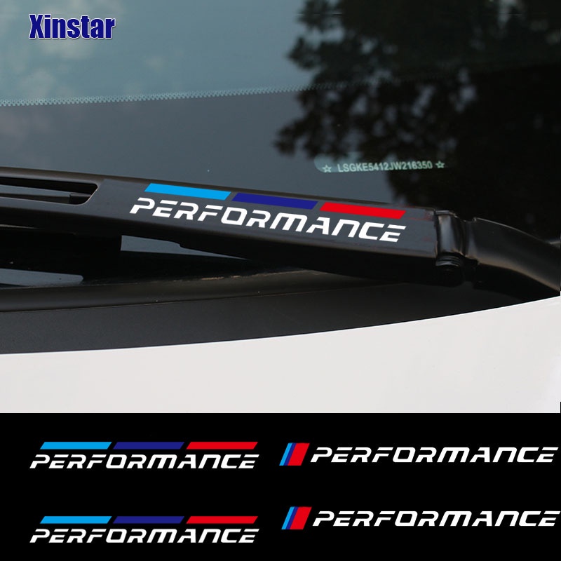 4pcs M Performance Car Windshield Wiper Sticker For BMW E30 E34 E36 E60 ...