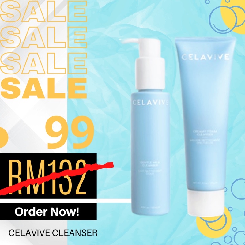 Celavive Cream Foam Cleanser/ Gentle Milk Cleanser | Shopee Malaysia