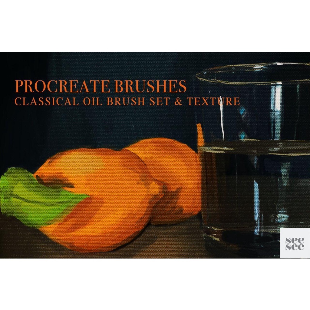 Procreate Procreate Oil Brush Set + Texture - Procreate Brushes ...