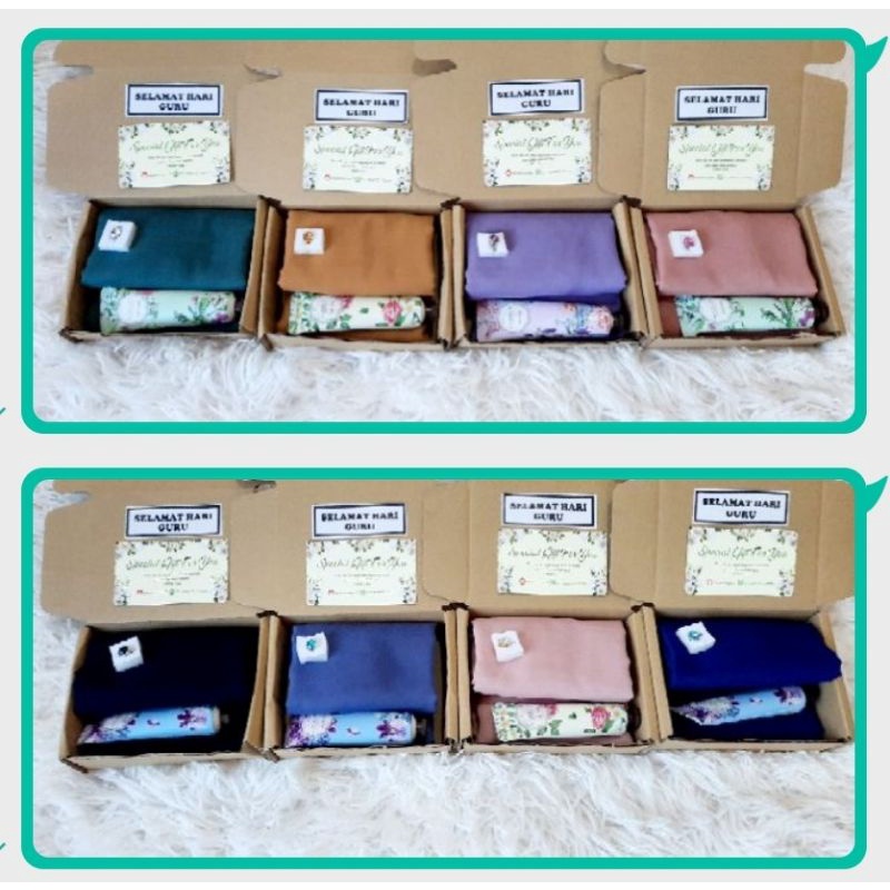 HADIAH TUDUNG MURAH , Door Gift , tudung bawal cotton, gift box ...