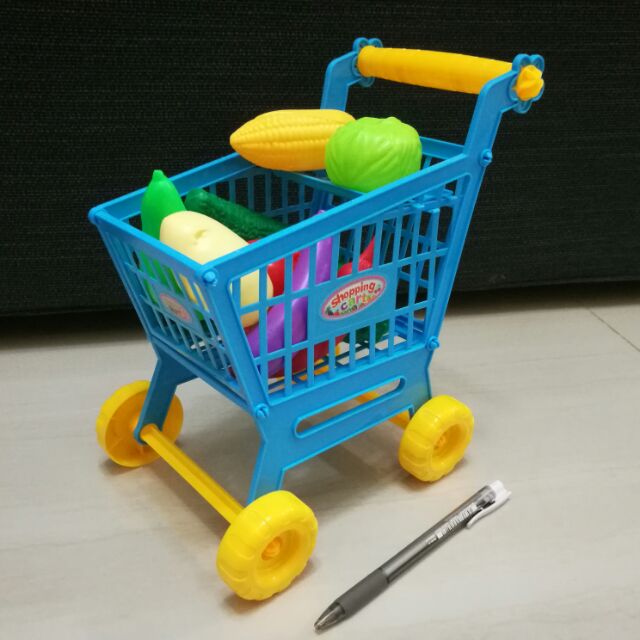 Mainan anak troli children toy-Supermarket cart DIY Kids Simulation ...