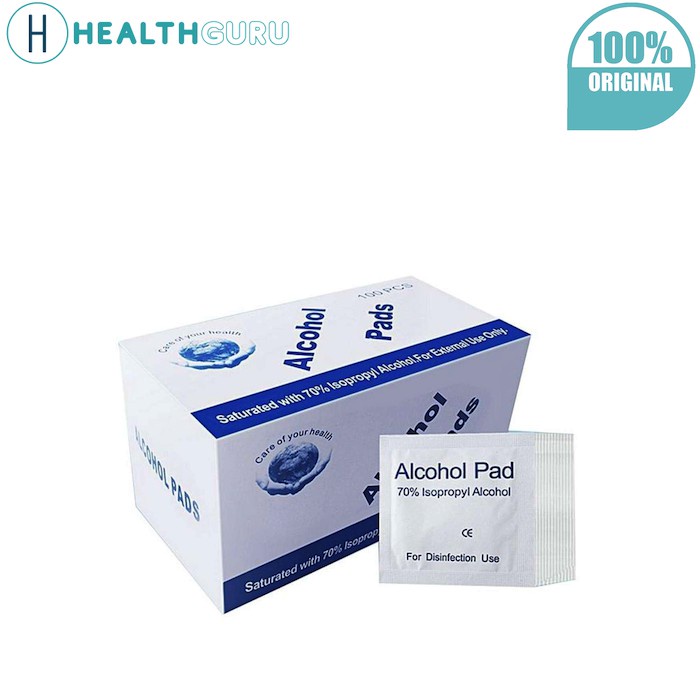 HealthGuru Alcohol Swab Alcohol Pad Alcohol Wipes Pensterilan ...