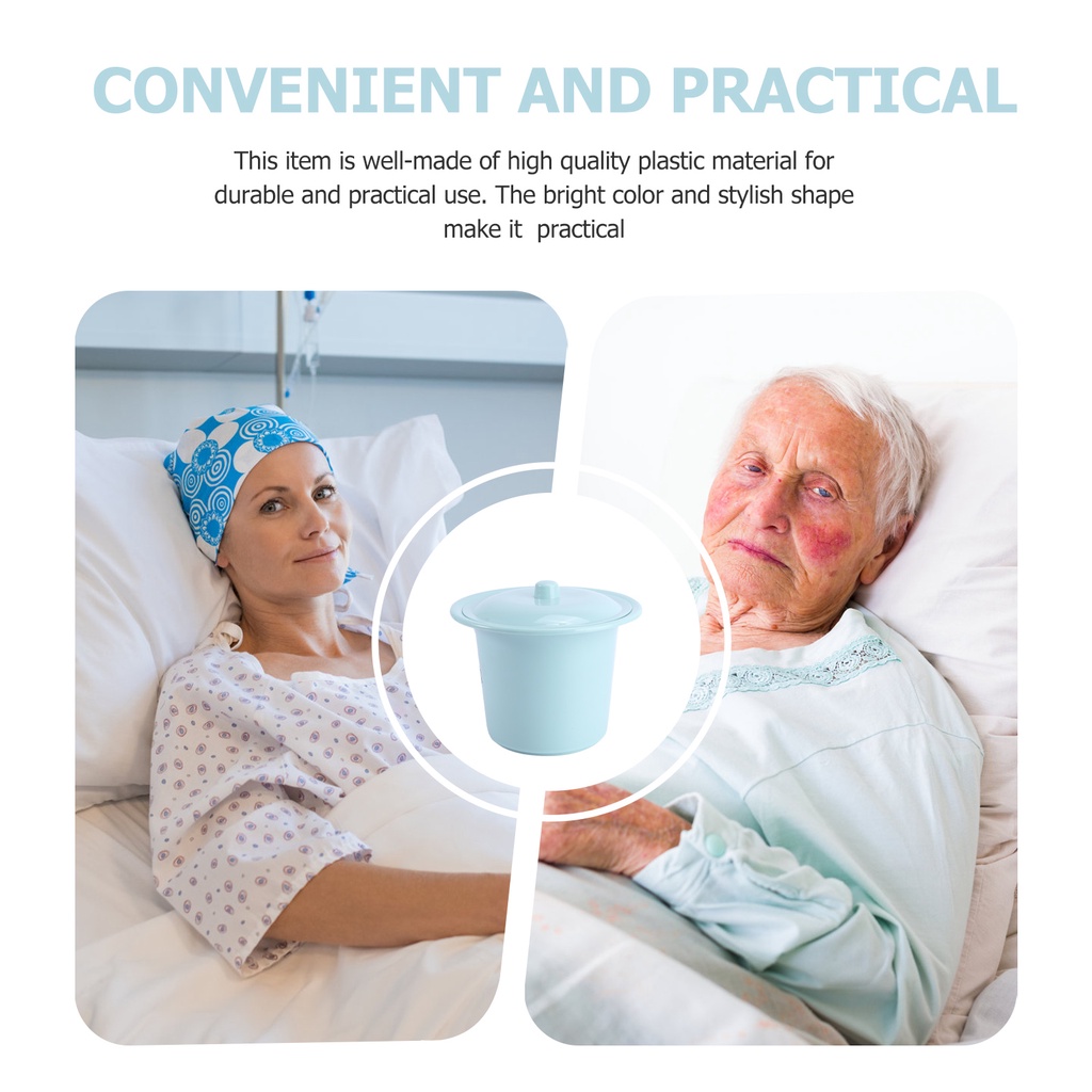 1pc Plastic Spittoon Children Elders Toilet Plastic Bedpan Lid Spittoon ...