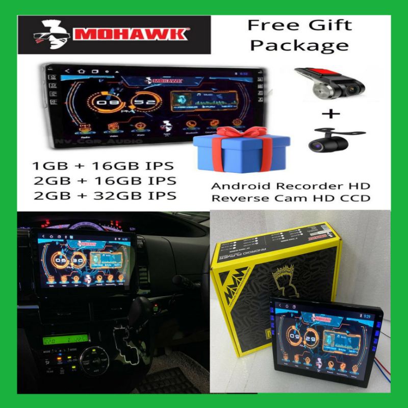 🔥 Mohawk Android Car Player #1GB+16GB #Double Panel #FREE Android ...