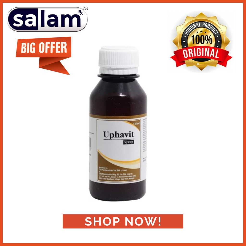 [ORIGINAL!!!] UPHAVIT SYRUP 120ML [MULTIVITAMIN & TAMBAH SELERA] EXP 02 ...