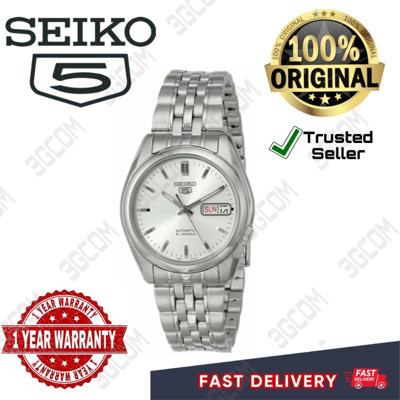 100% Original Seiko Men 5 Automatic Classic Watch SNK355K1 | Shopee ...