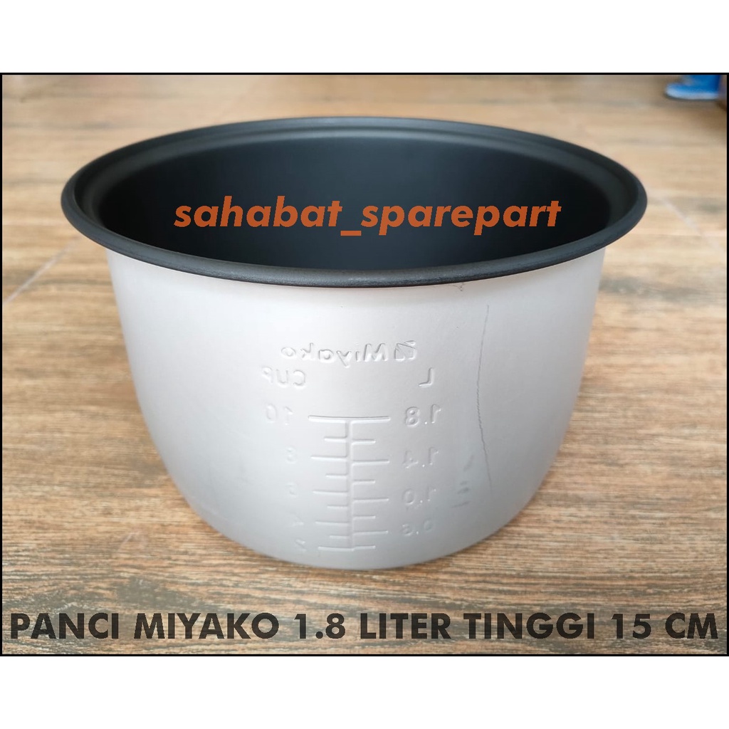 Original MAGICOM MIYAKO 1.8 LITER RICE COOKER POT 15 CM HIGH | Shopee ...
