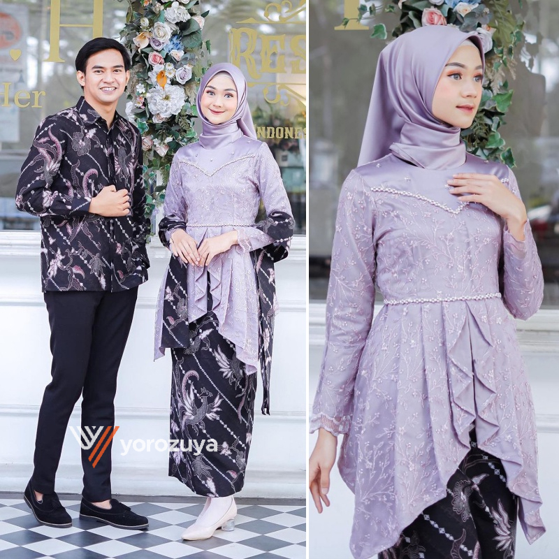 Batik Couple Kebaya Modern Application Kebaya Graduation Application ...